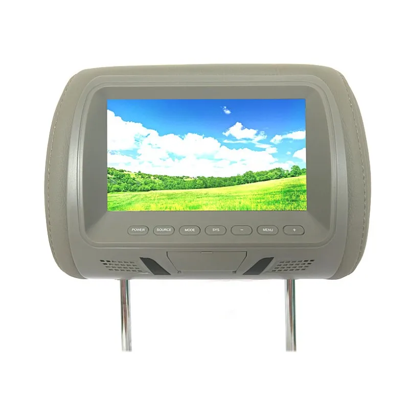 7 Inch Car Headrest Monitor With Video Output 800*480 Resolution - Buy ...