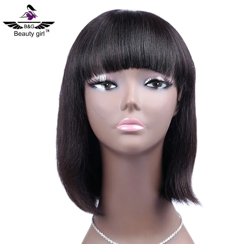 High Quality Asian Women Hair Wig Perucas Pixie Cut Short Full Lace Wig ...