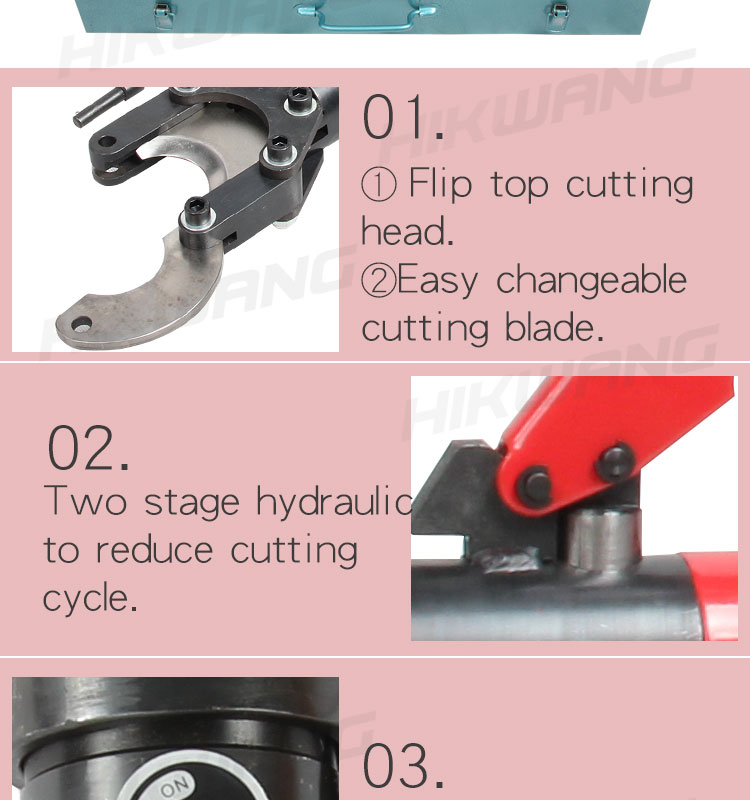 Two Stage Cc-50a Hydraulic Cable Cutter for 300mm CU/AL Cable