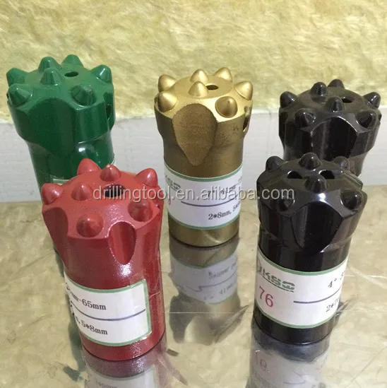 Taper Knock Off Drill Bits 7 Buttons 11 Taper Degree Button Bit 32mm ...