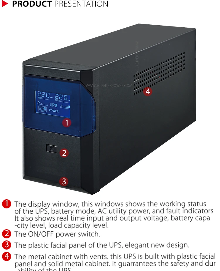 500VA 650VA 800VA 1000VA 1500VA 2000VA 3000VA offline line interactive online UPS ...