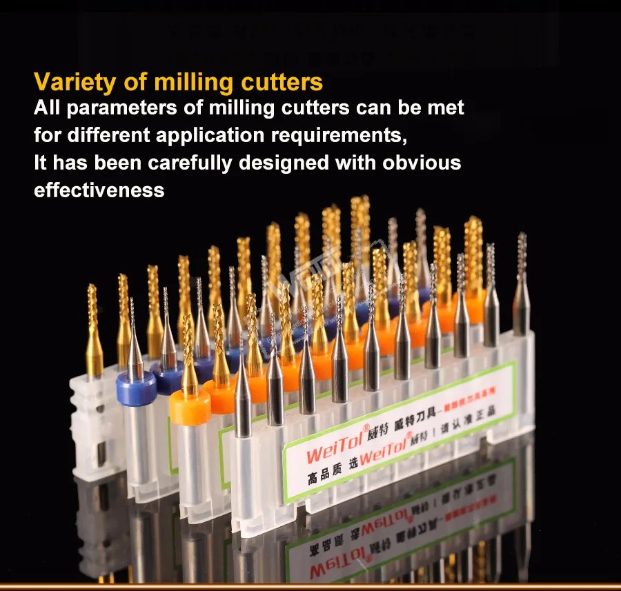 Solid Carbide Pcb End Mill Pcb Print Circuit Board Drill Milling Cutter ...