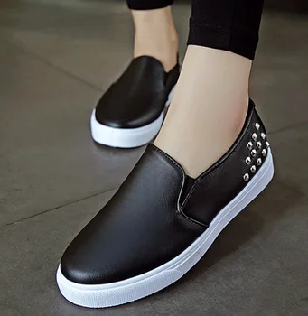 Leather Latest Flat Ladies Shoes Wholesale China Women Shoes - Buy ...