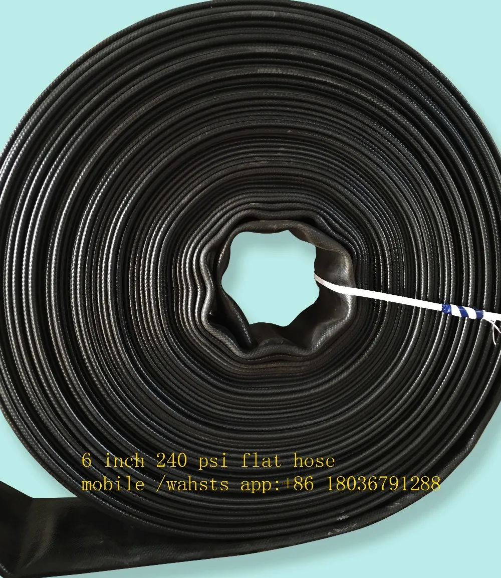 Durable 6 Inch PVC Layflat Hose - High Pressure Irrigation