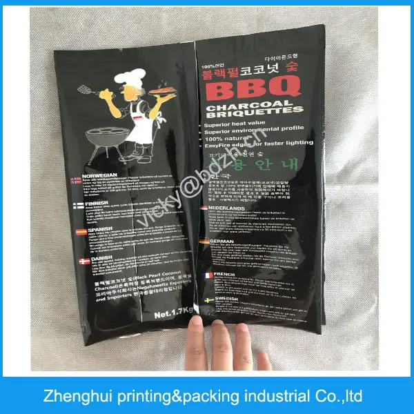 Charcoal Briquettes Packaging Bbq Custom Packaging Bag - Buy Barbecue ...