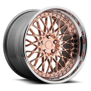 Customized 2 Piece 3 Piece Deep Dish Forged Racing Rims With Polished ...