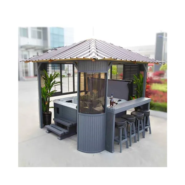 Polystyrene Bar and Stool Aluminium Gazebo Structure Outdoor Spa ...