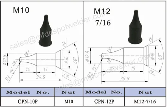 M6/M8 KCF Welding Pin for Nut Welding - Customized Solutions