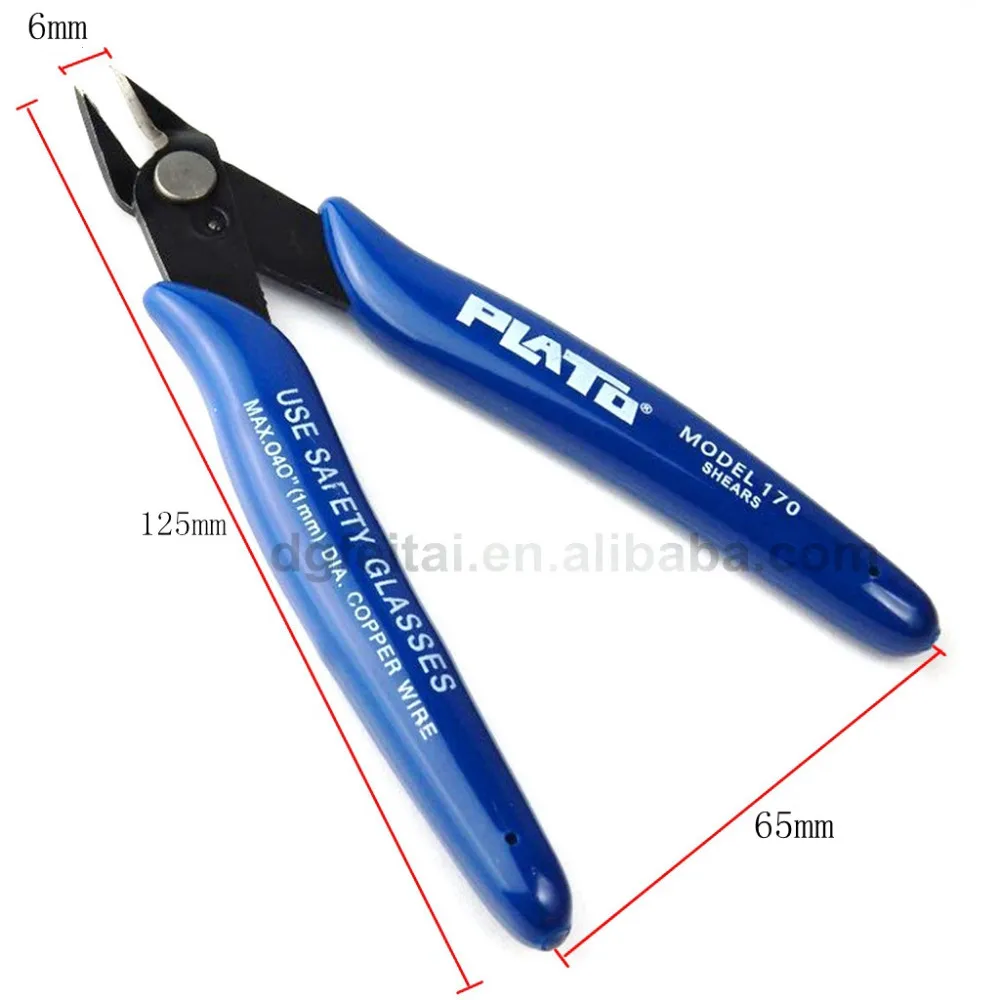 5" 125mm Plato 170 High Precision Shear Lead Cutter Copper Wire Cutter ...