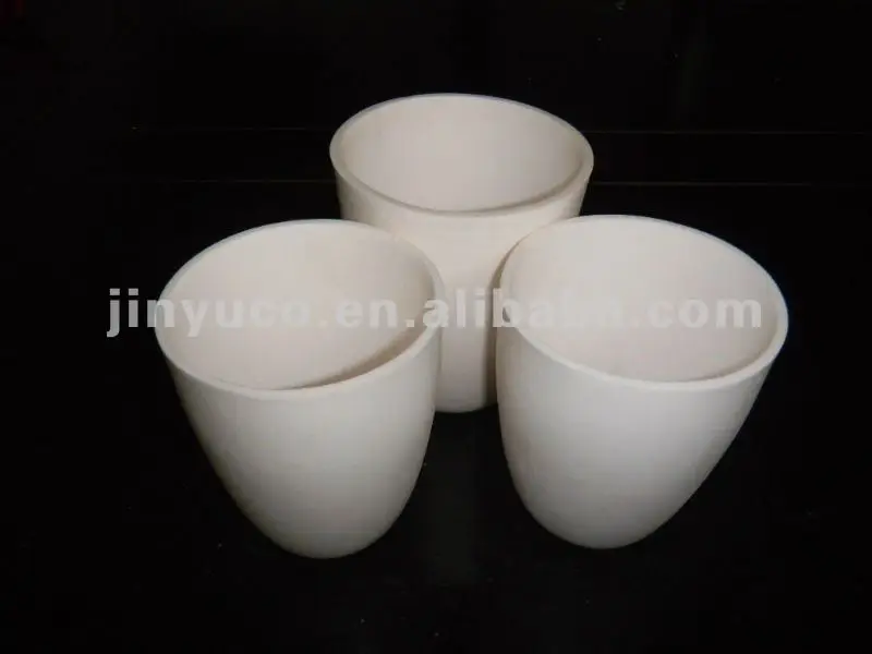 Alumina Ceramic Al2o3 Crucible For Melting Lead Glass - Buy Al2o3 ...