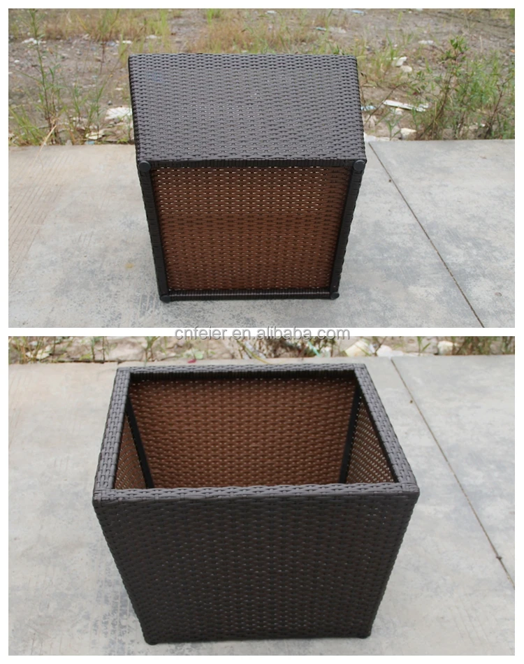 Plastic Rattan Resin Garden Flower Plant Planters Decor Pots| Alibaba.com