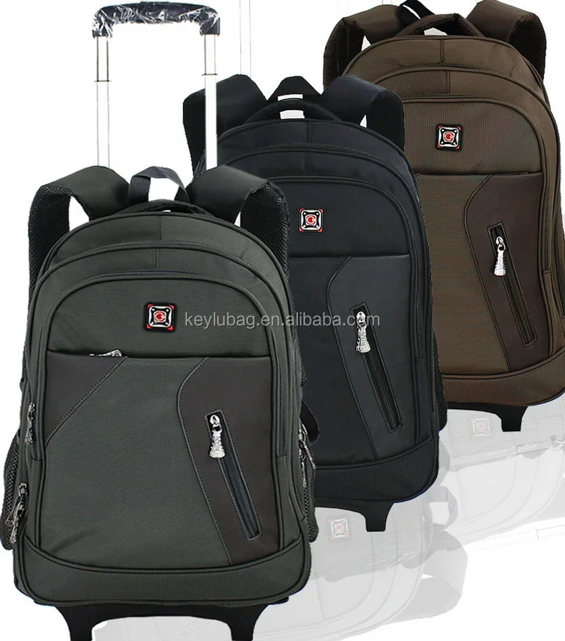 Popular High Quality Business Wheeled Trolley Backpack With Detachable ...