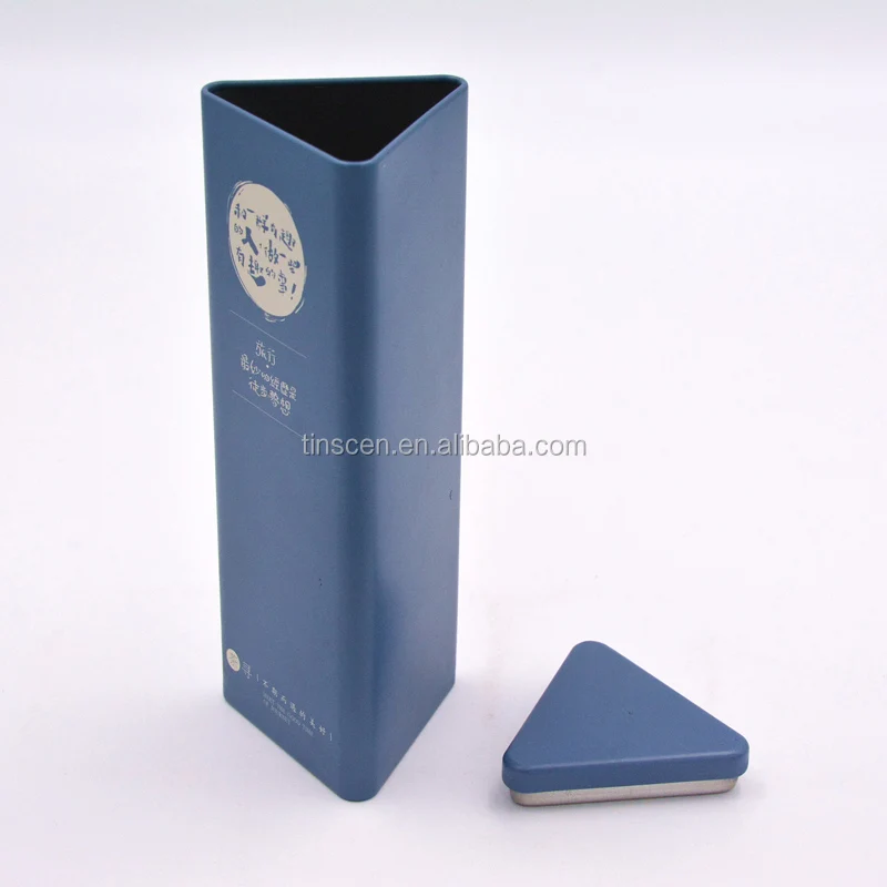 Customized Triangle Shape Tin Packaging Popular Design Custom Print Box ...