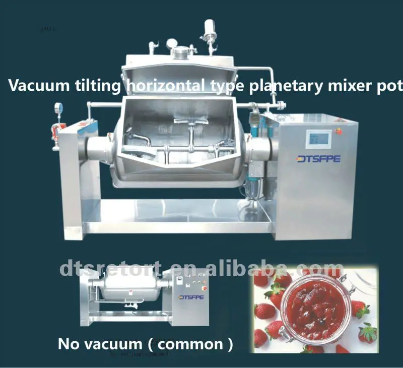 400l Automatic Horizontal Vacuum Cooking Machine With Agitator For ...