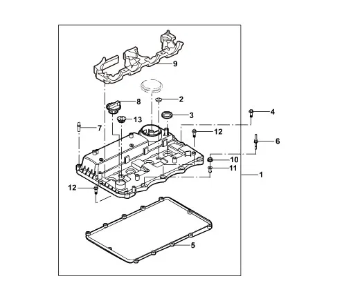 Cubierta De Culata 1858445 Auténtica Para Ford Transit,V348,2.2l,Bk2q ...
