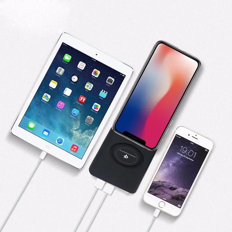 Naki 3 in 1 Portable Charger - 10000mah Wireless Power Bank