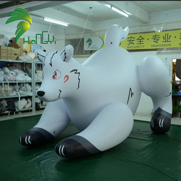 Lovely Cartoon Toy White Inflatable Wolf With Belly From Hongyi - Buy ...