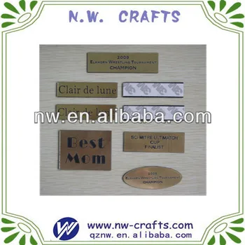 Custom Engraved Logo Metal Plate - Buy Metal Plate,Decorative Metal ...
