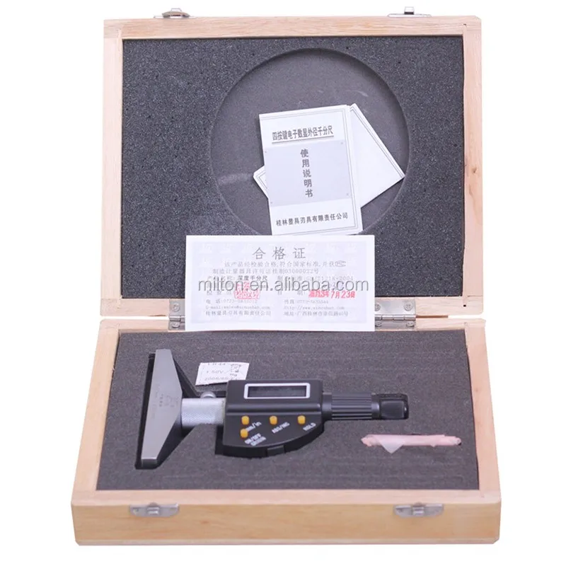 0-25mm Digital Depth Micrometer Electronic Deep Micrometer - Buy Deep ...