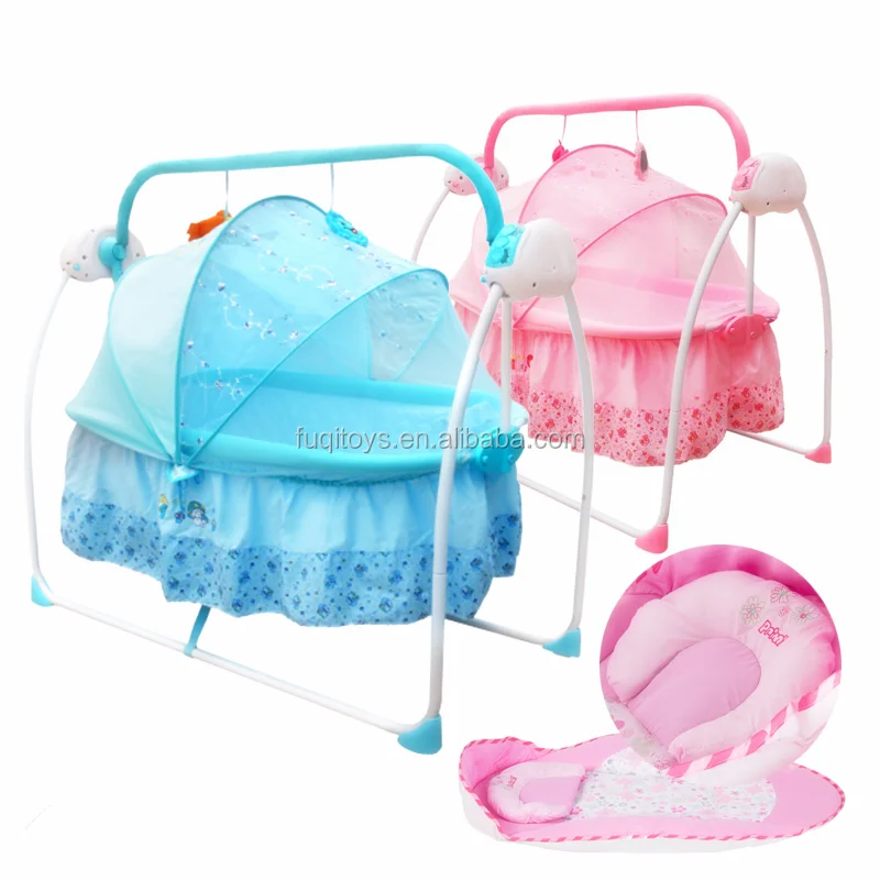 Baby Automatic Cradle Swing Baby Cradle Car Seat Folding Baby Metal ...