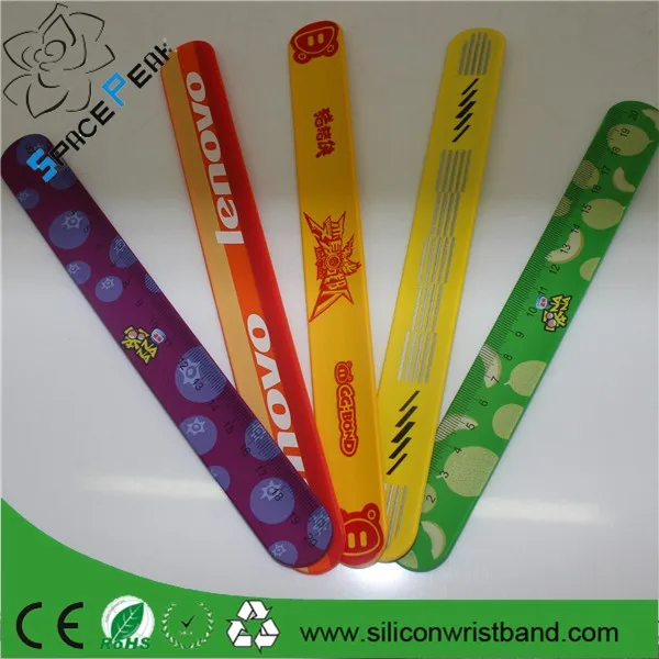 Plain Plastic Silicone Slap Wrap Wristband Bracelet Hand Ring Rubber ...