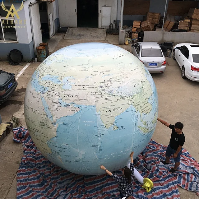 Outdoor Large Inflatable Earth Globe Balloon - Educational Display