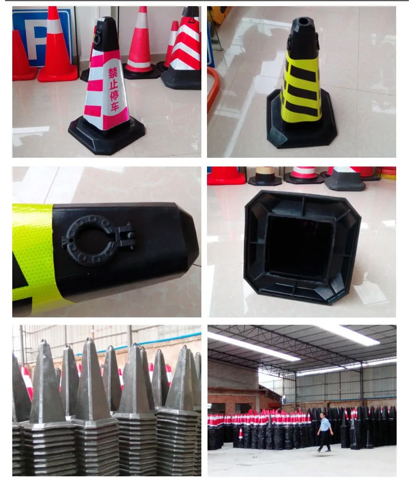 Wholesale Parking Pot And Road Warning Plastic Square Traffic Cone ...