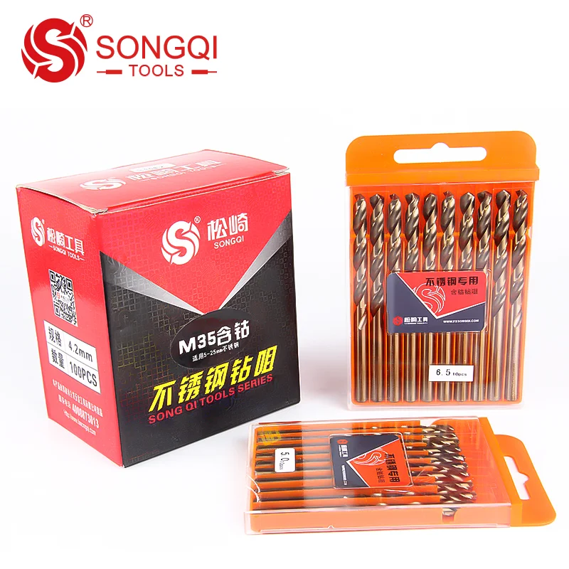 Din 338 German Hss M35 Cobalt 5% Parallel Shank Twist Drill Bits - Buy ...