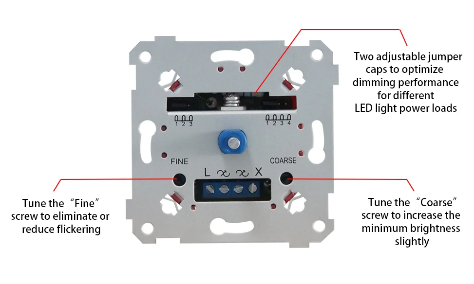 220v Rotary Led Dimmer Manual Light Switch Ce Certified Leading Edge ...
