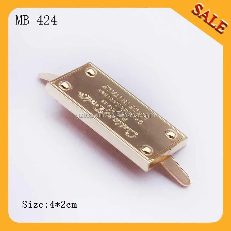Mb424 Custom Bag Hardware Metal Tag Metal Logo Metal Label Plate For ...