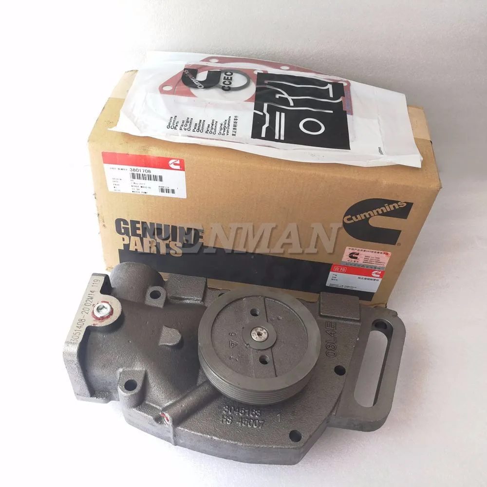 N14 NT855 Cummins Engine Parts Water Pump 3801708 3045943