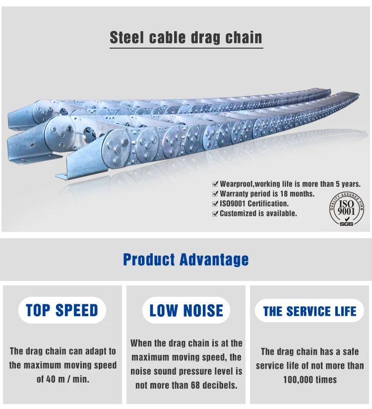 Tl75 Steel Cable Carrier Drag Chain - Buy Stainless Steel Flexible ...