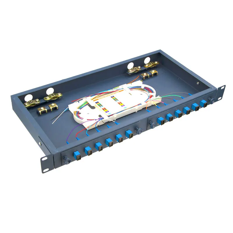 Rack Mount Type Fully Equipped Ftth 12 Port Sc Fiber Optic Patch Panel ...