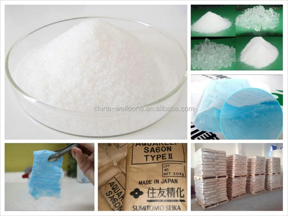 Raw Material Water Absorbent Sap For Hygiene Products - Buy Water ...