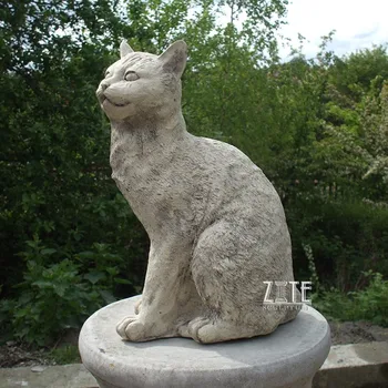 Home Decorative Life Size Big Resin Fiberglass Cat Statue - Buy Cat ...