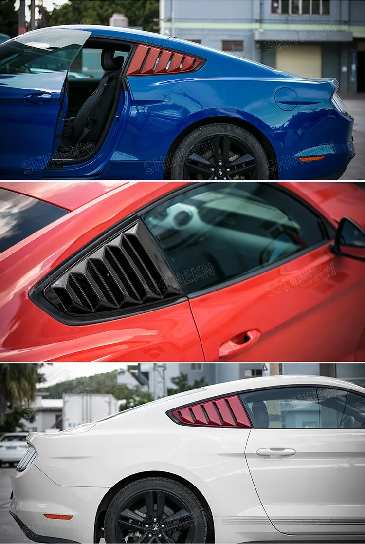 Car Exterior Accessories Fashion Rear Window Louvers Vent Blinds For ...