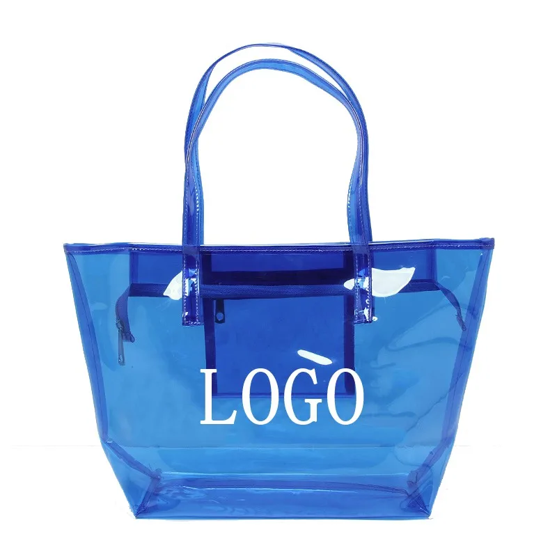 Custom Colorful Transparent Pvc Tote Bag Clear Pvc Handbag - Buy Pvc ...