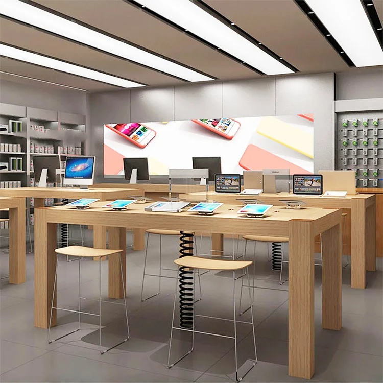 Shop Counter Table Design for Mobile Phone Display