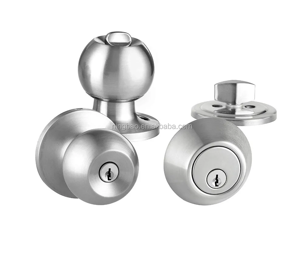 Square Door Handle Lock Combination Lock Matte Black Combo Set Lockset ...