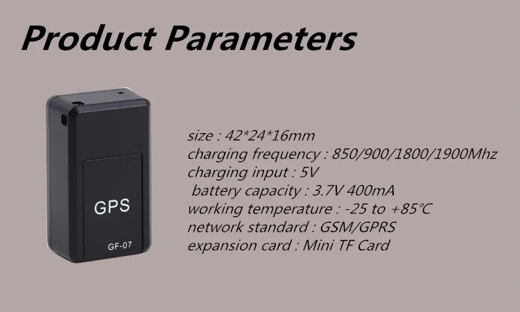 Mini Gps Tracker Gf-07 Gps Magnetic Sos Tracking Devices For Vehicle ...