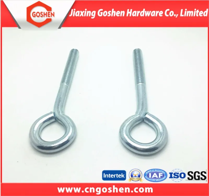 Carbon Steel White Zinc Plated Metric Thread Eye Hook Screw - Buy Eye ...