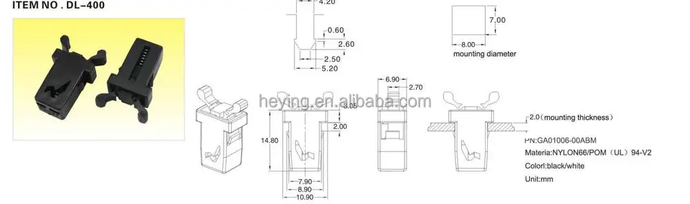 Plastic Push Door Latch Push To Open And Push To Close Switch Latch ...