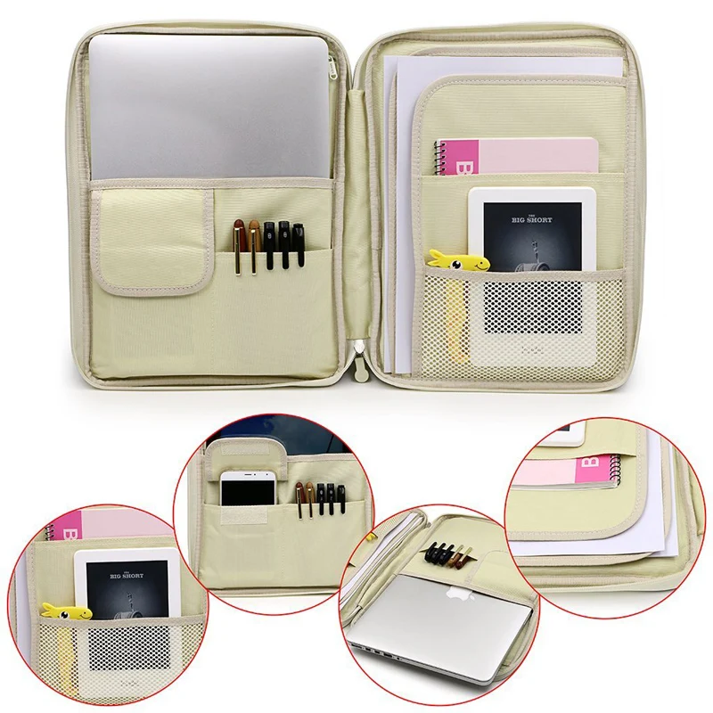 A4 Size Pu And Cloth File Folder Nylon Fabric Cloth File Foler With Pen ...