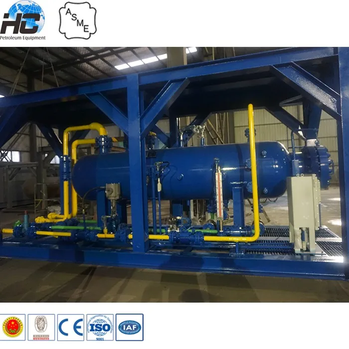 ASME Three Phase Horizontal Separator / Oil Gas Production Separator ...