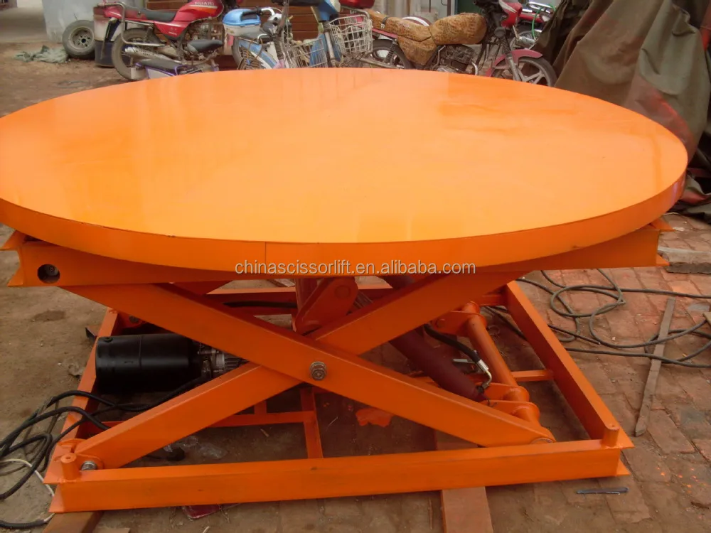 6.5m Diameter Round Car Hydraulic Platforms,Electric Rising Platform ...