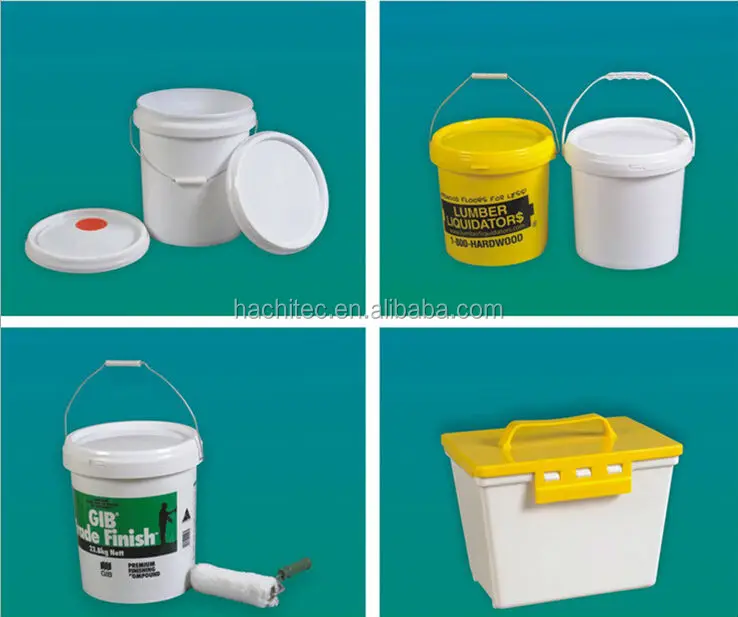 Wholesale 2l White Plastic Bucket With Lid Plastic Bucket All Sealed ...