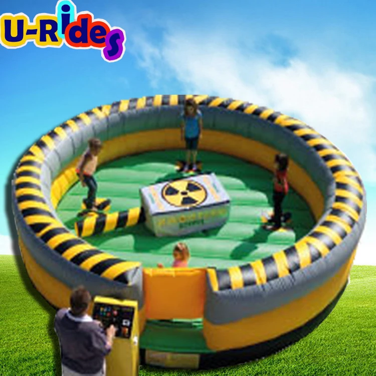 Mini Size Inflatable Game Products Electric Power Wipeout Game For Kids ...