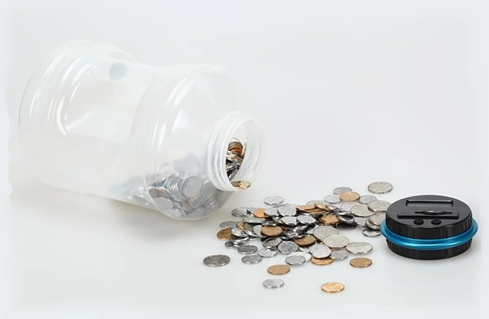Super Large Capacity Plastic Digital Coin Counting Money Jar Lcd ...