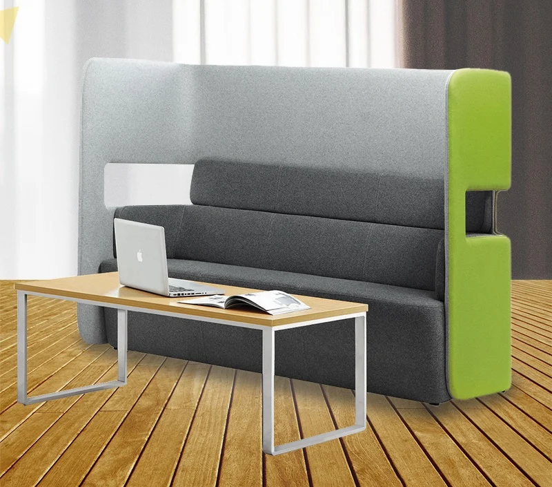 Modern Office Semi Privacy Pod Conference Sofa High Back - Buy Office ...
