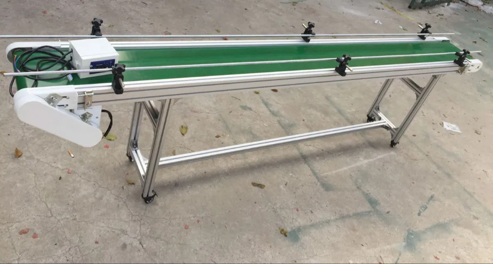 Horizontal Conveyance Mini Aluminum Type Pvc Belt Conveyors With Side ...